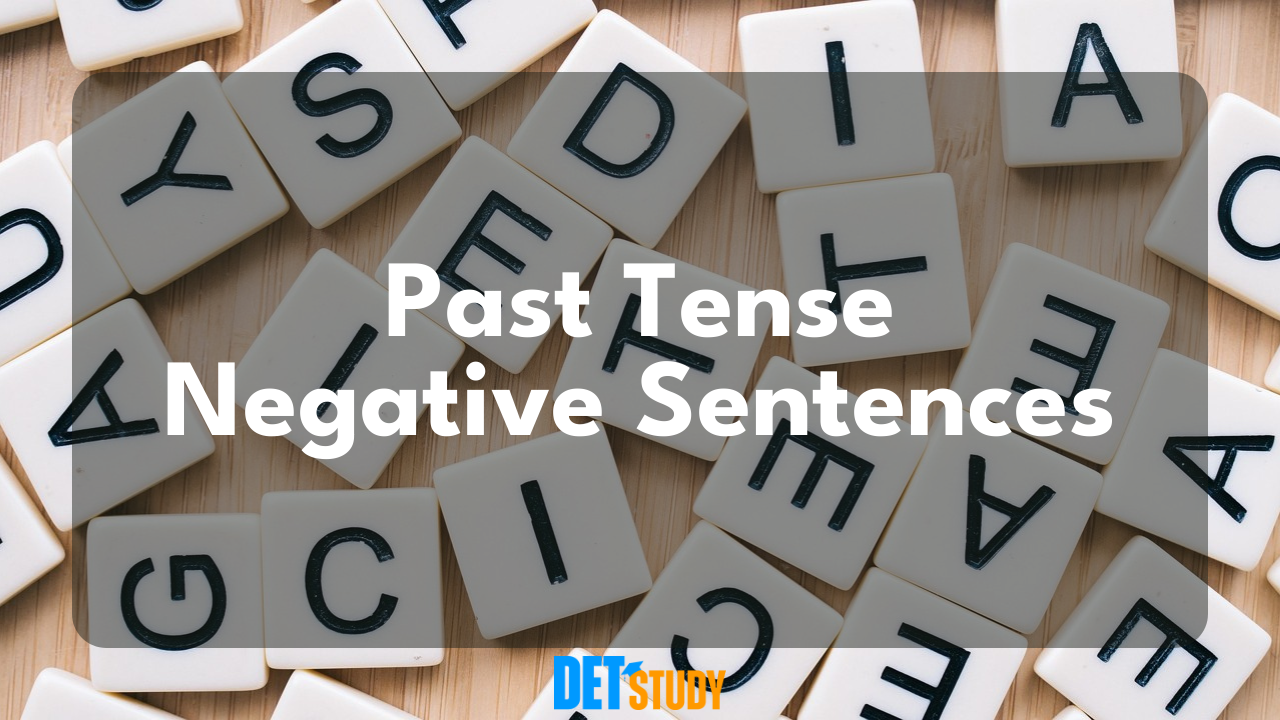 Negative Sentences in Past Tense: Mastering English Grammar for Better ...