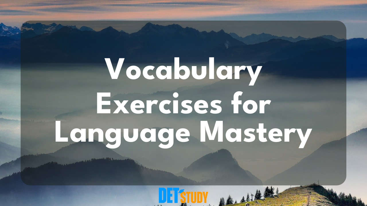 Contextual Vocabulary Exercises: Unlocking Language Mastery for English Learners