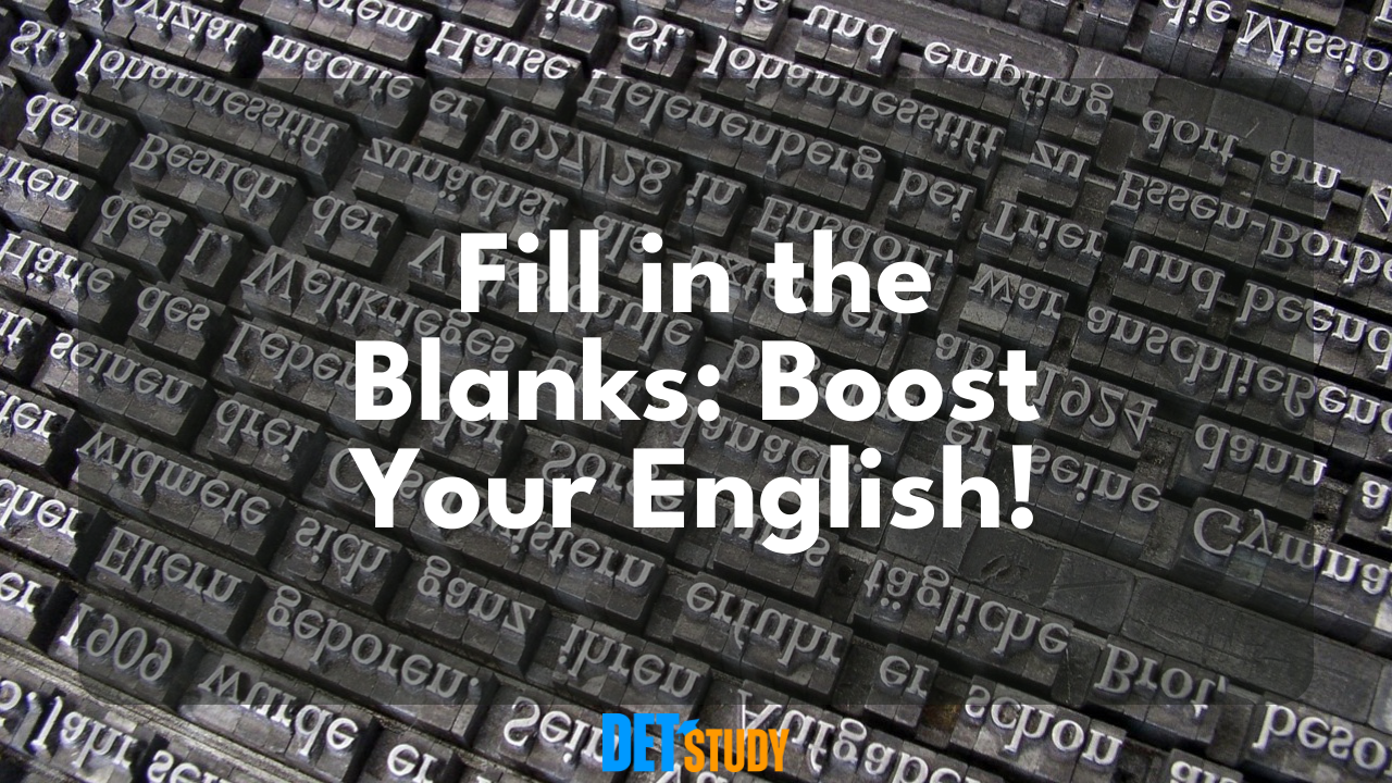 Fill in the Blanks Exercises for Beginners: Boosting Your English ...